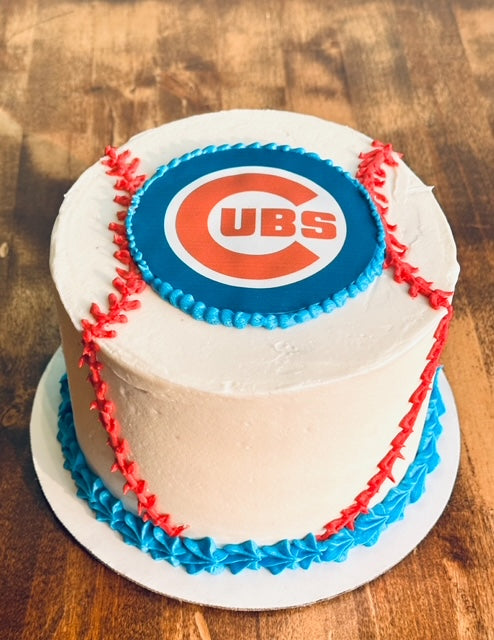 Chicago Cubs Cake – Klein's Bakery & Café